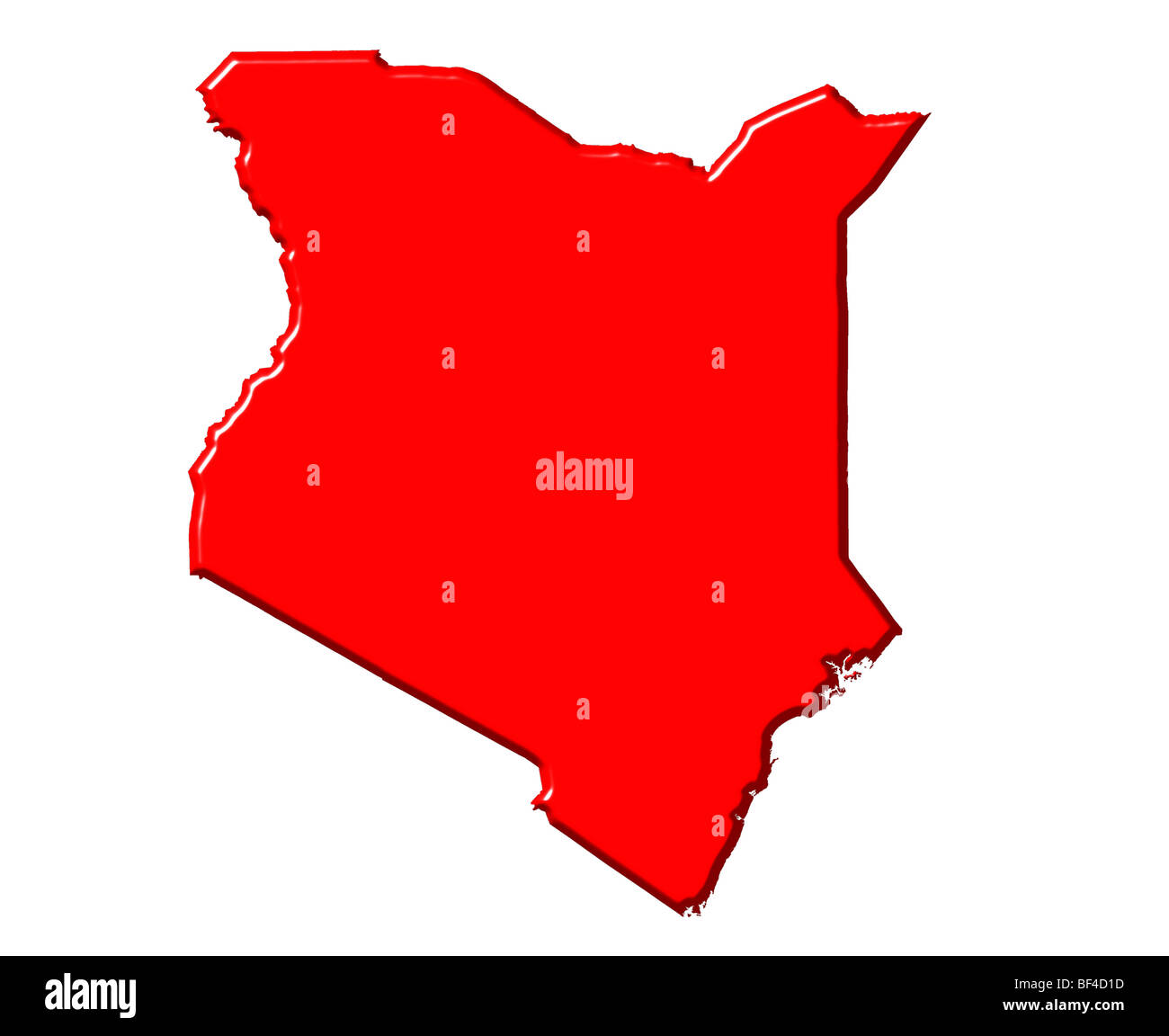 Kenya map kenyan country Cut Out Stock Images & Pictures - Alamy