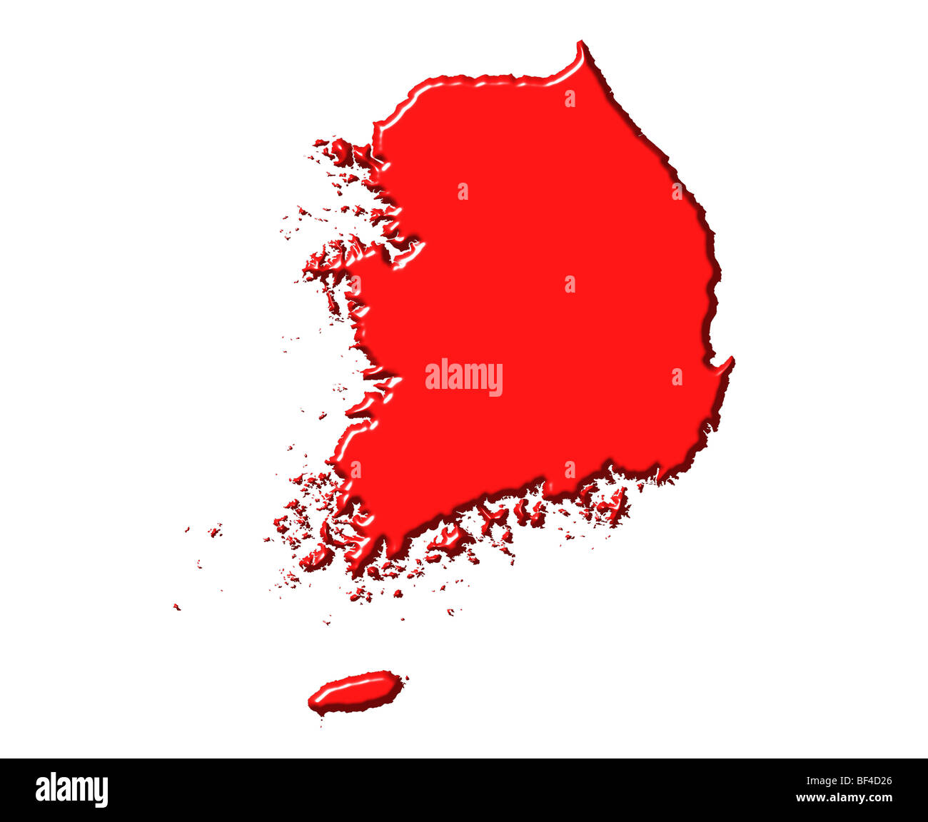 South korean map hi-res stock photography and images - Alamy