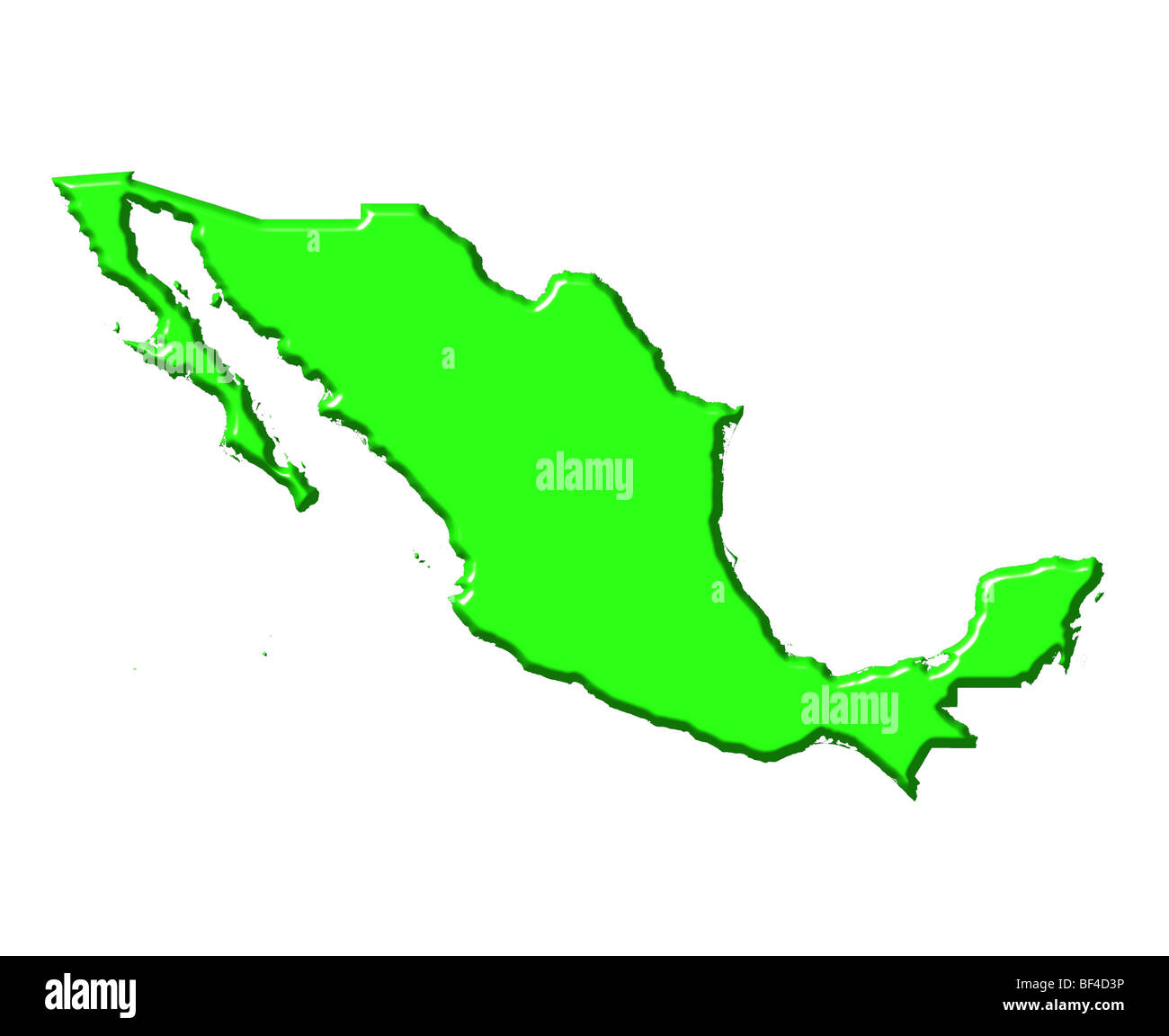 Mexico territory map hi-res stock photography and images - Alamy