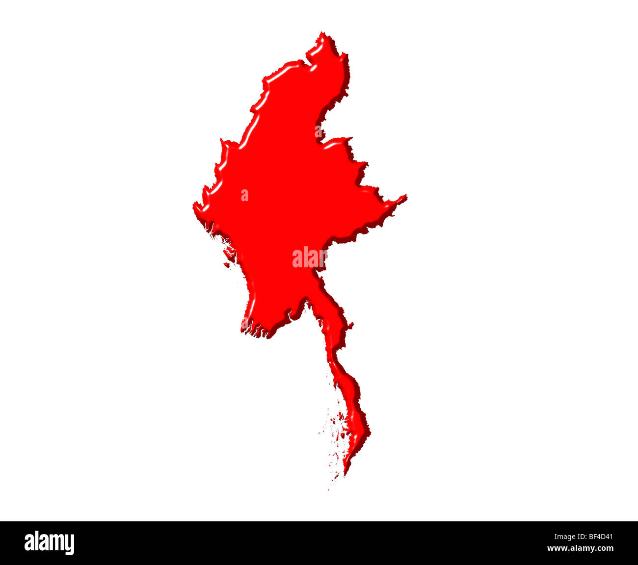 Myanmar map hi-res stock photography and images - Alamy
