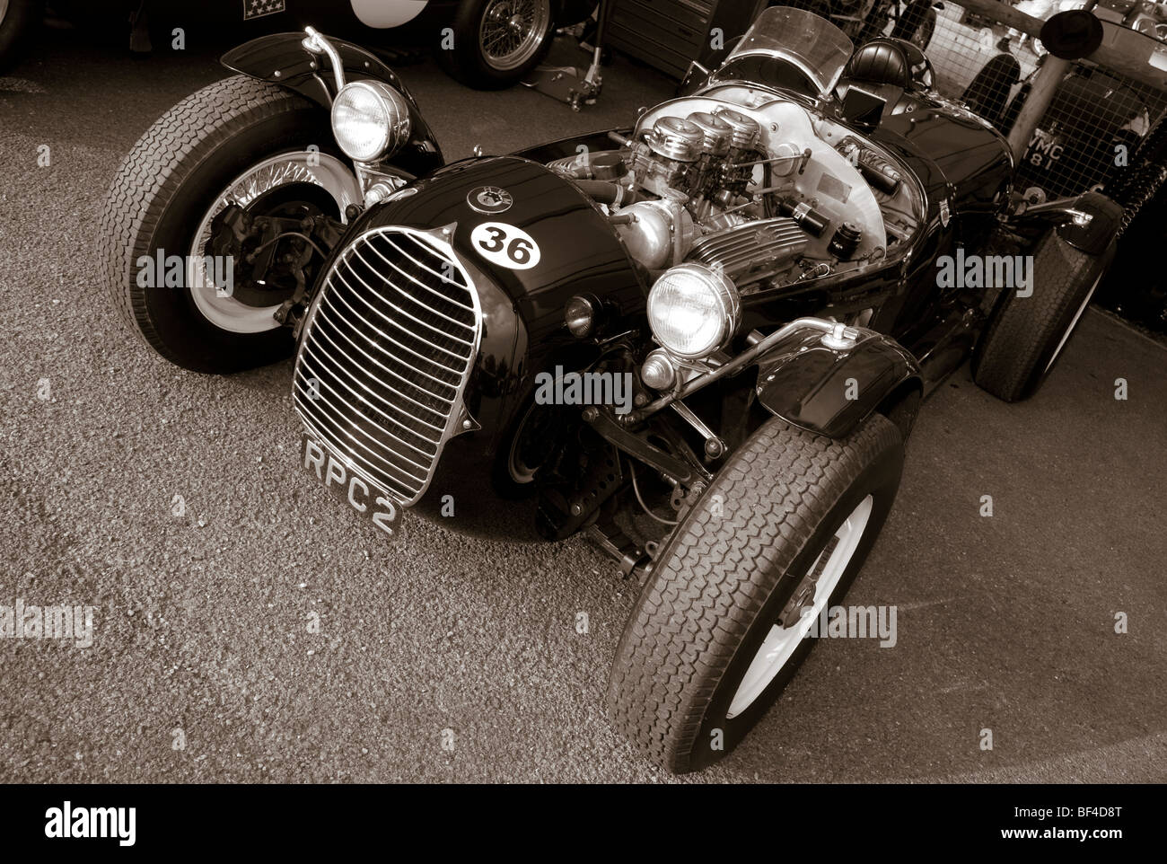 1950 / 1956 HWM-Chevrolet "Stovebolt Special" in the paddock at the ...