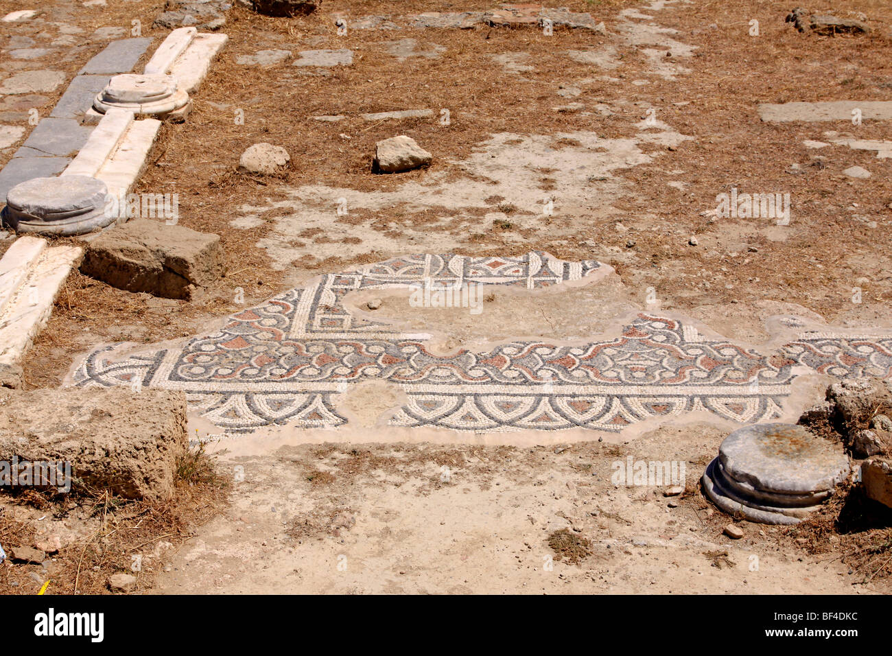 Ancient church with a mosaic floor, Hersonissos, Limín Chersonisou ...