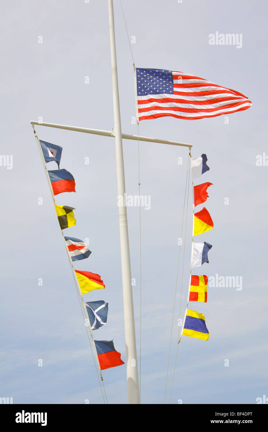 Maritime signal flags at The Submarine Force Museum, Groton ...
