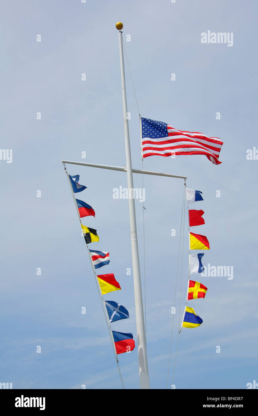 Maritime signal flags at The Submarine Force Museum, Groton ...