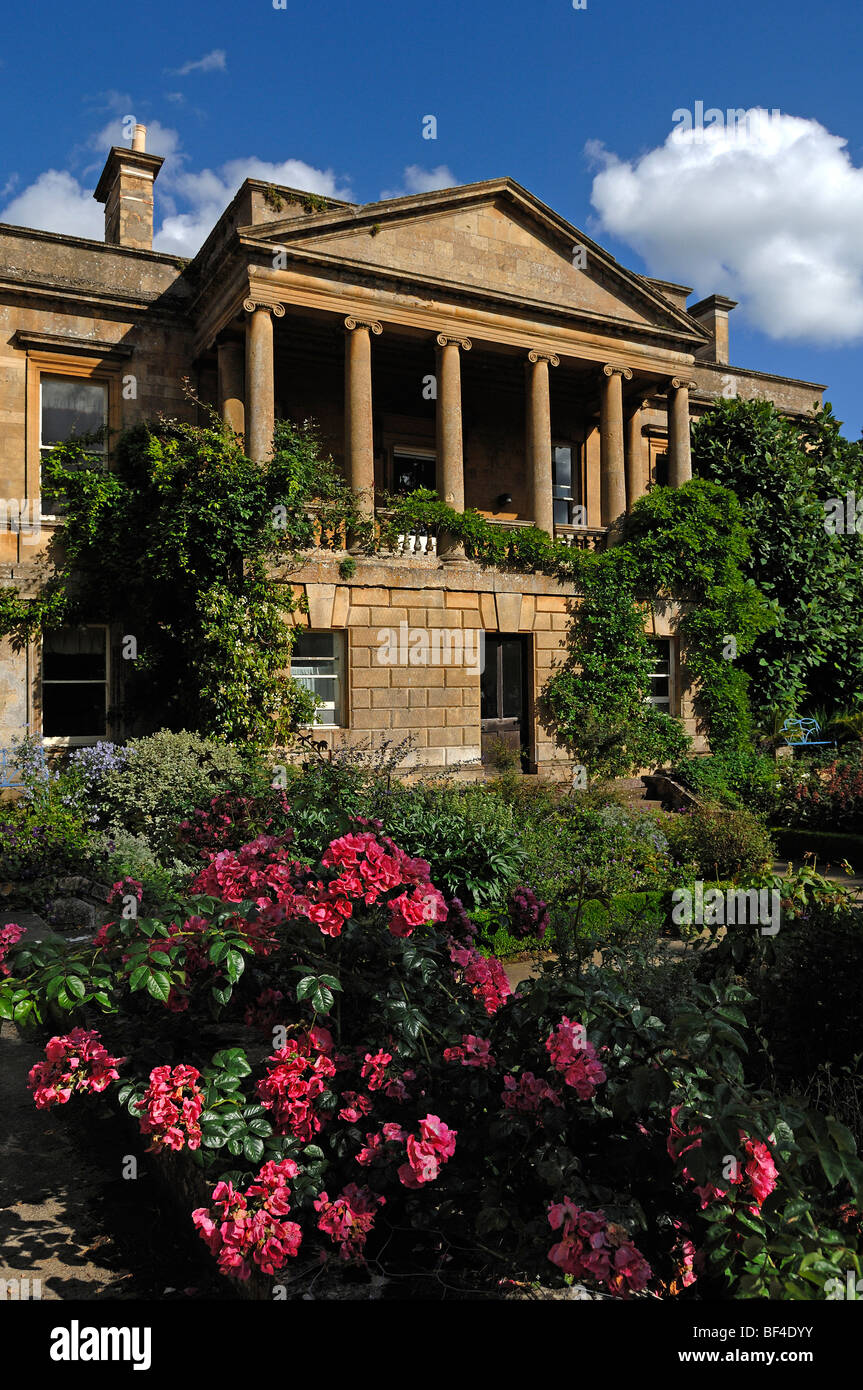 Building with columns of Kiftsgate Court Gardens, the end of the 19th ...