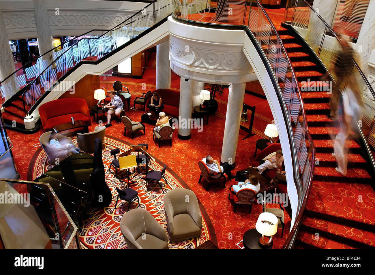 Cunard cruise ship interior hi-res stock photography and images - Alamy