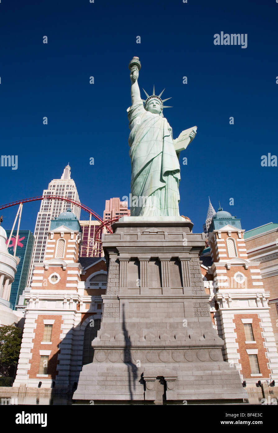 Replica statue liberty roller coaster hi-res stock photography and ...