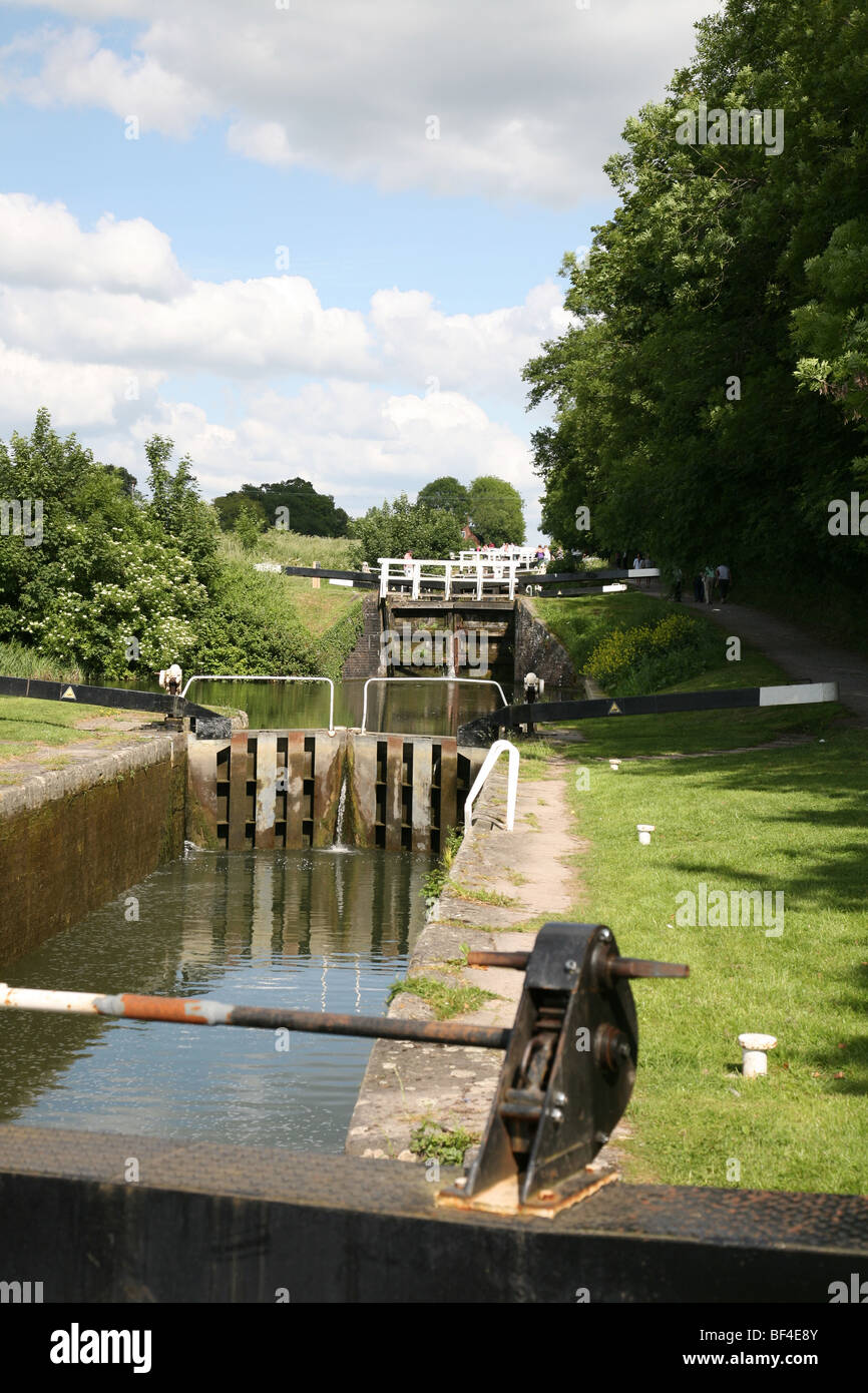 Caen Hill Locks Devizes Wiltshire England Stock Photo - Alamy