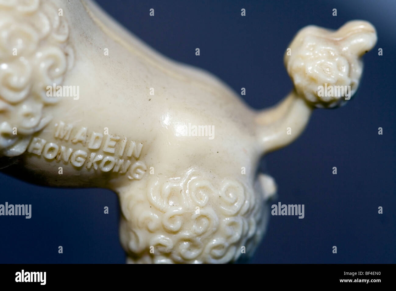 Detail of a plastic toy poodle Stock Photo - Alamy
