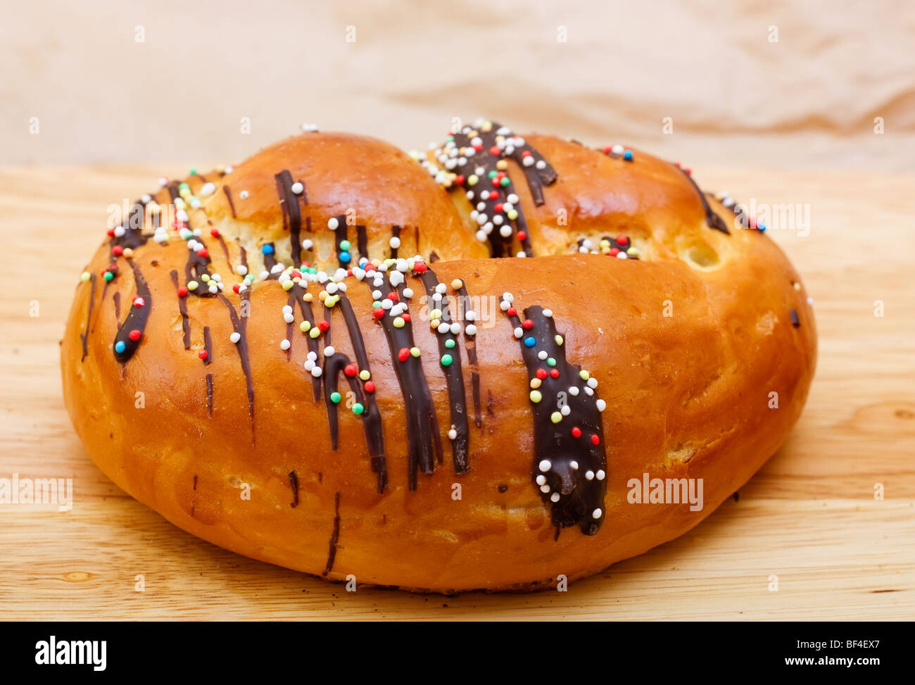 Sweet bread bun yellow hi-res stock photography and images - Alamy