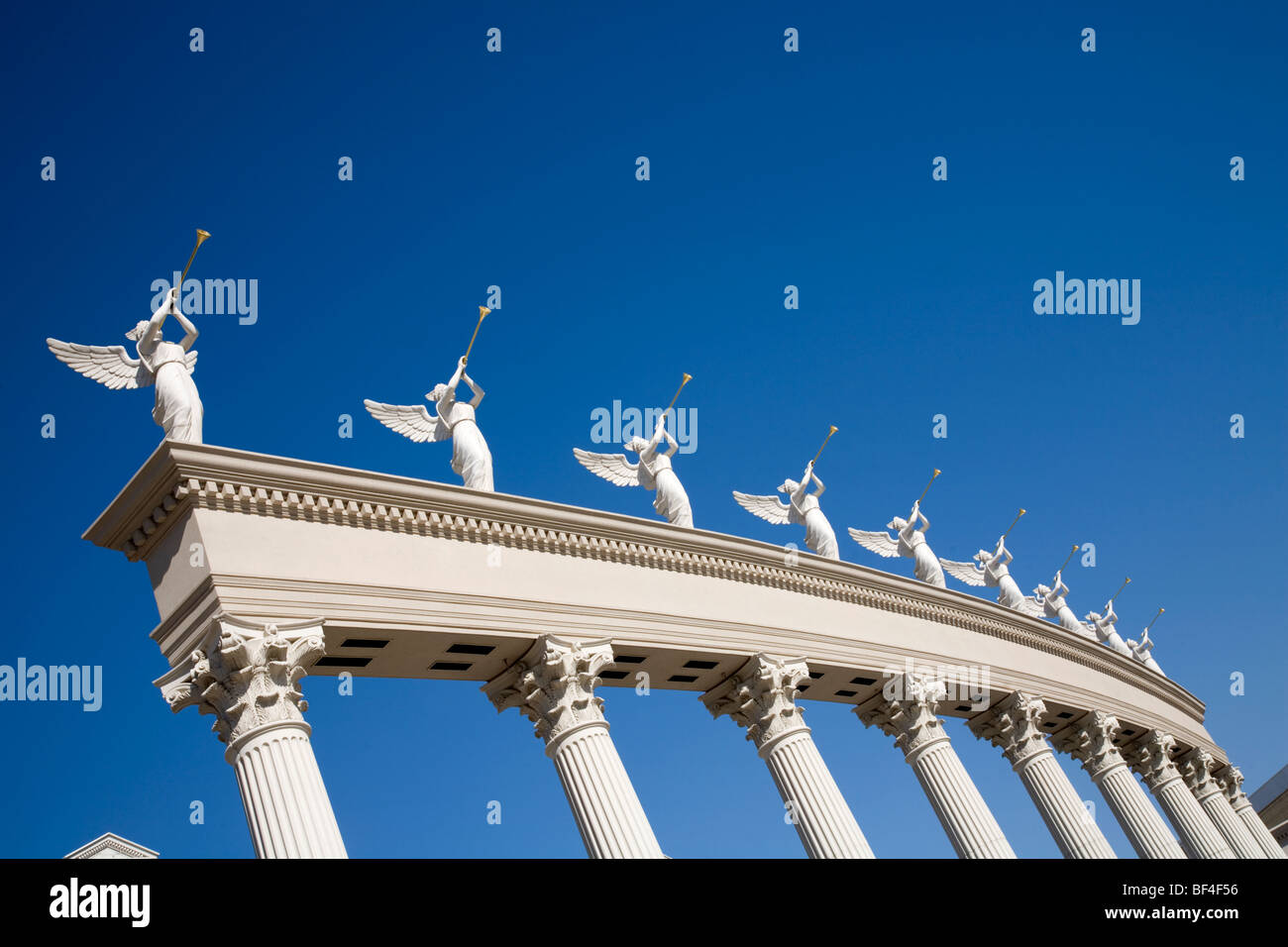Angels on arch at Caesars Palace Hotel, Las Vegas Stock Photo - Alamy
