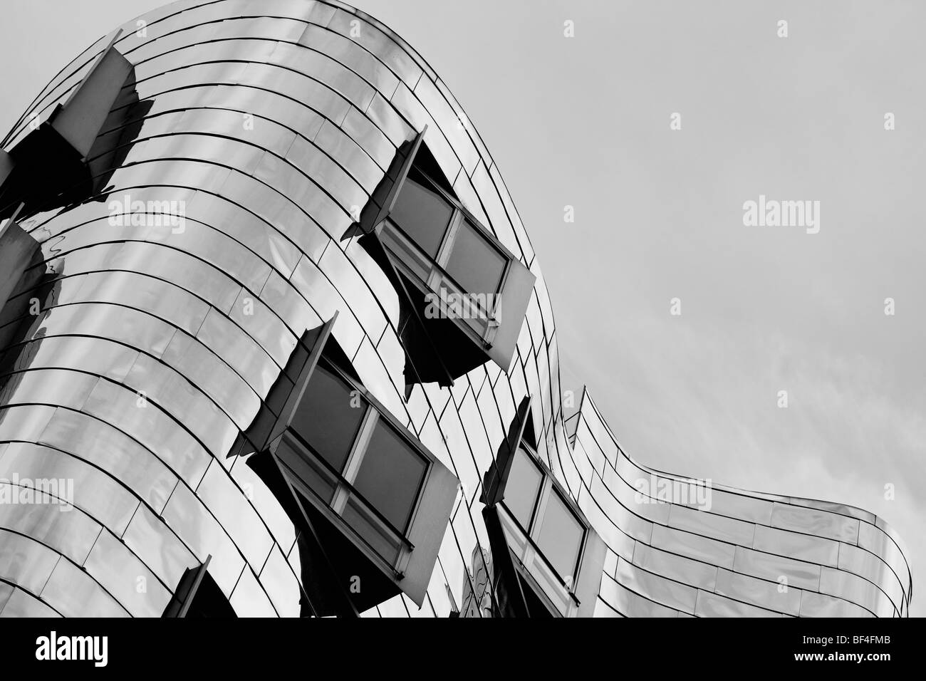 Gehry buildings in the Medienhafen Media Harbour, Duesseldorf, North ...