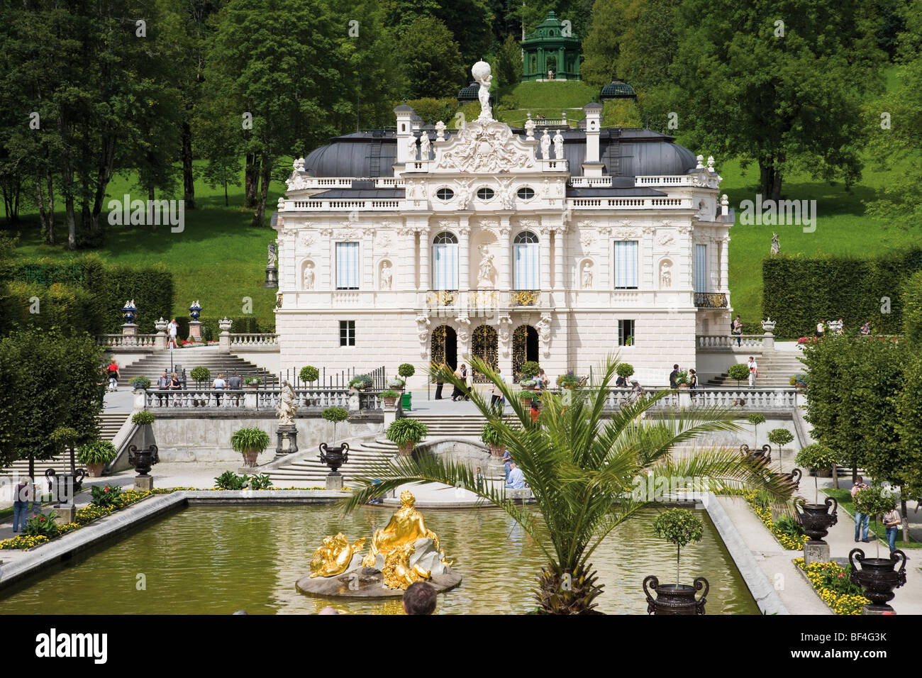 Linderhof Palace and Gardens, Upper Bavaria, Bavaria, Germany, Europe ...