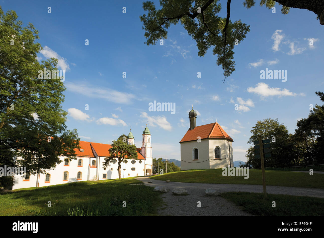 Holy Cross Church on Kalvarienberg, Calvary Hill, Bad Toelz, Upper ...