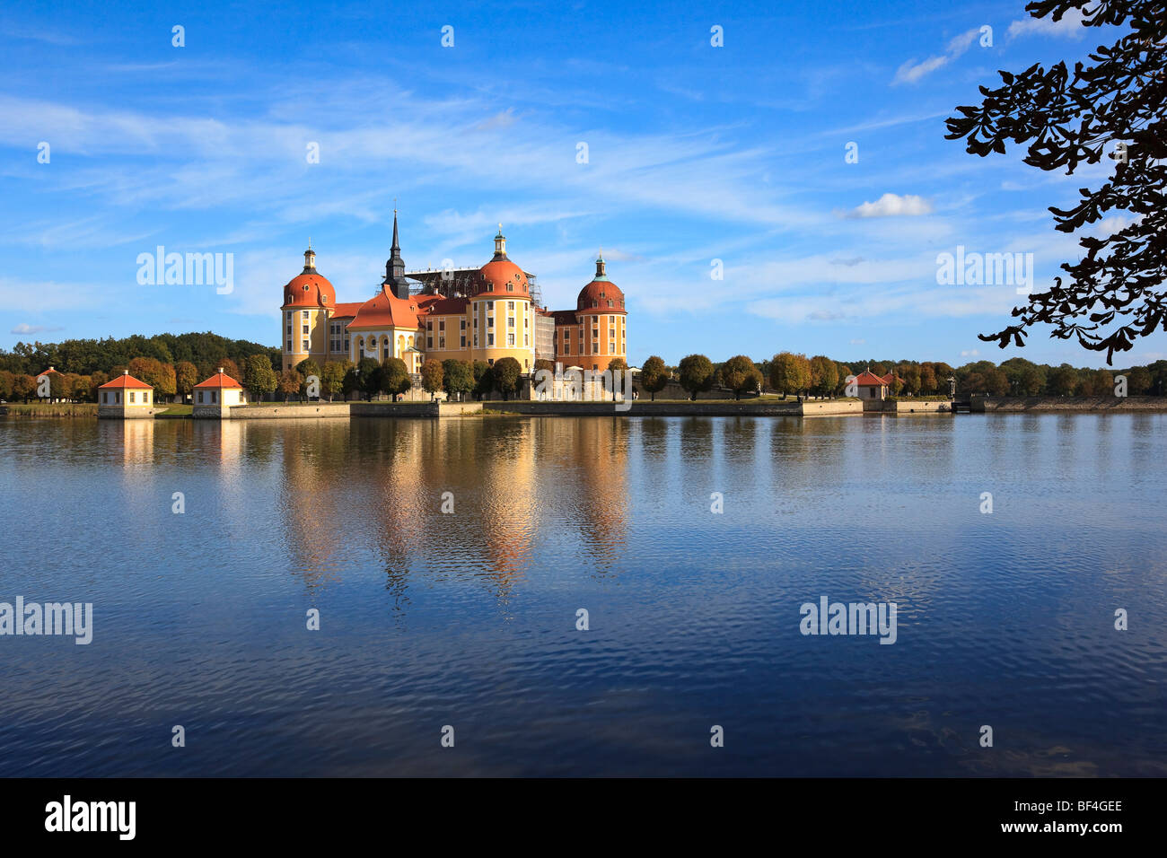 Moritzburg castle in Moritzburg, Saxony, Germany, Europe Stock Photo ...