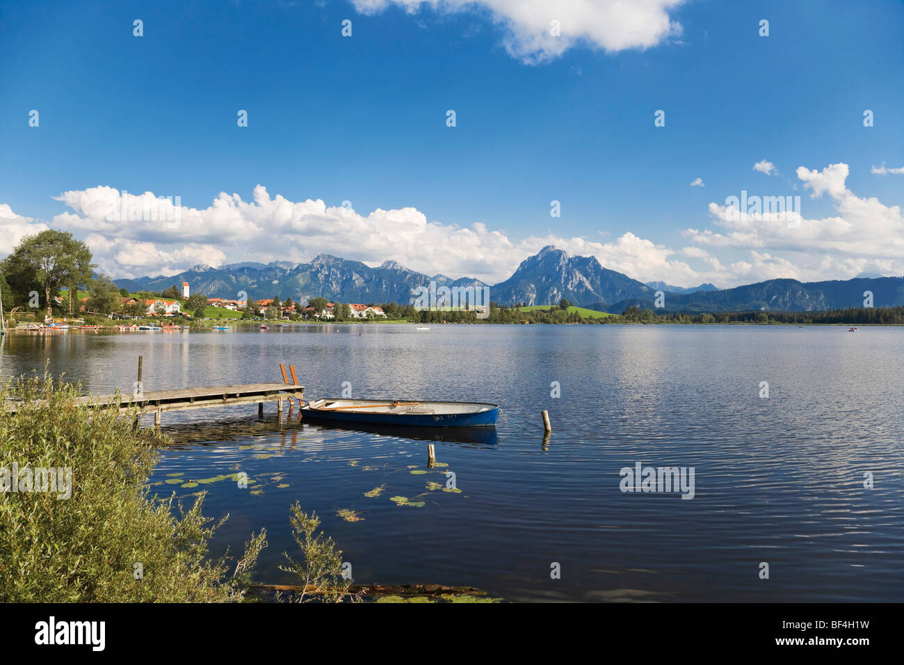 Hopfen, Hopfensee Lake, Upper Bavaria, Bavaria, Germany, Europe Stock ...
