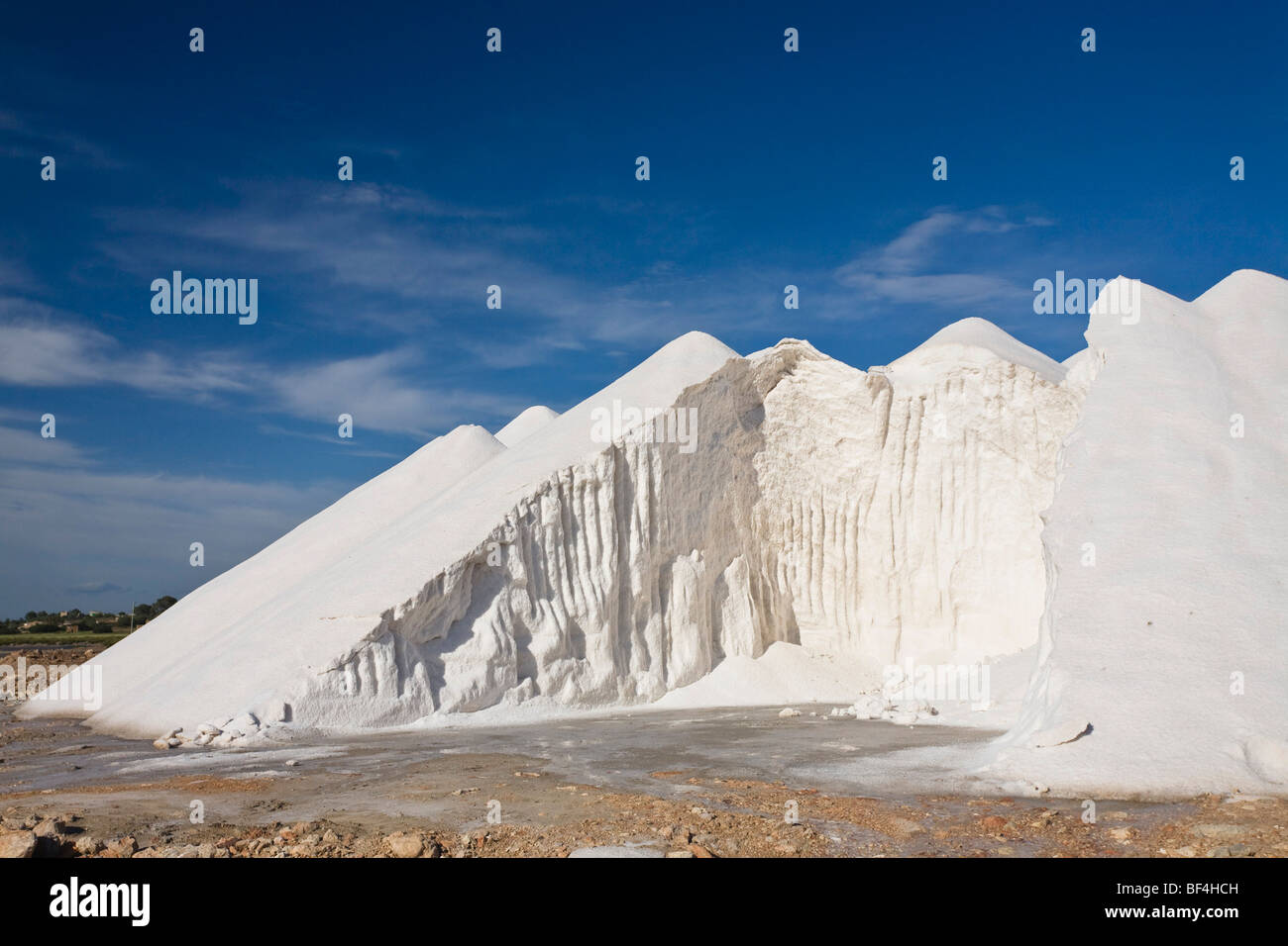 Sea salt production, Mallorca, Majorca, Balearic Islands, Spain, Europe ...