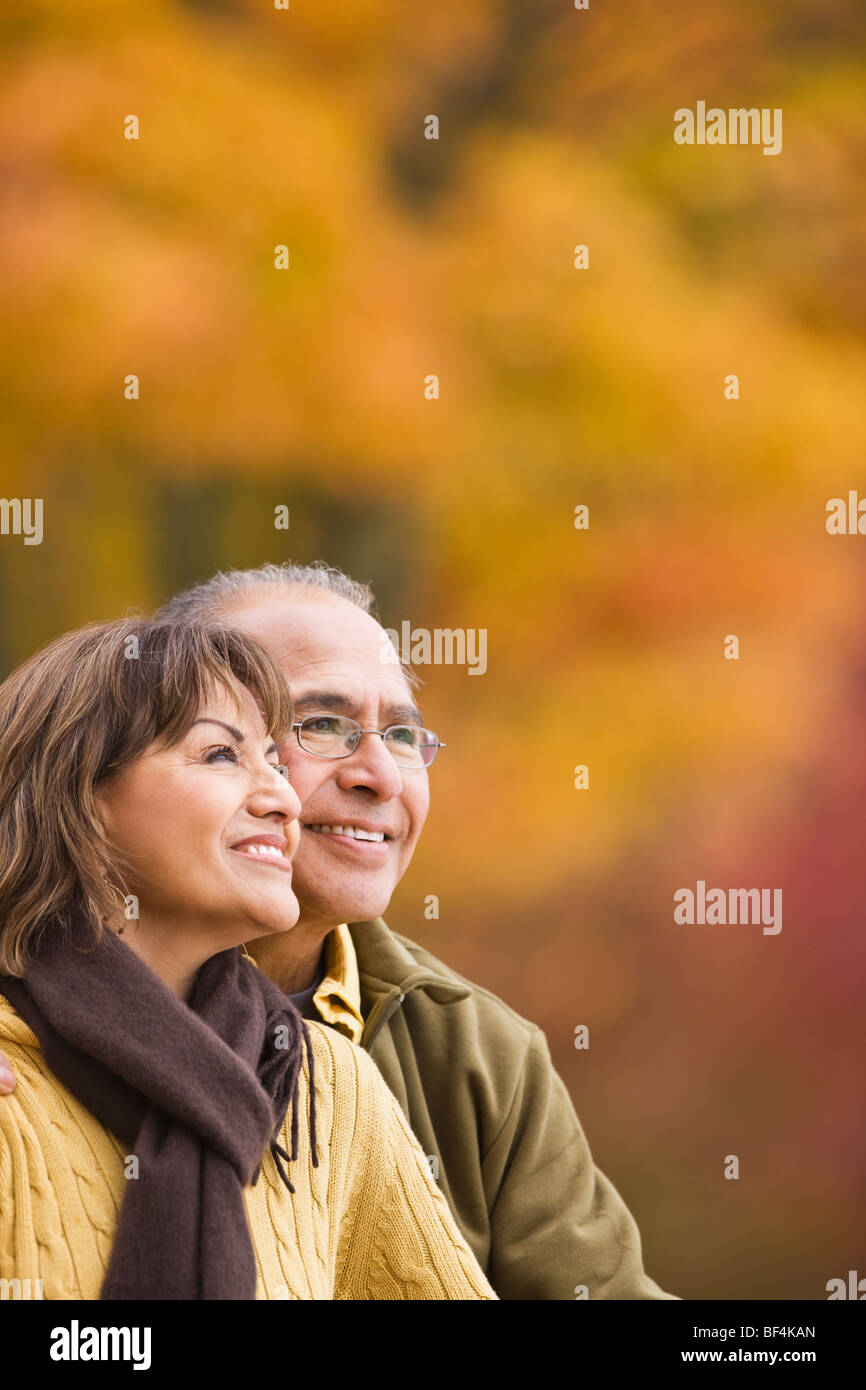 Hispanic couple outdoors Stock Photo - Alamy