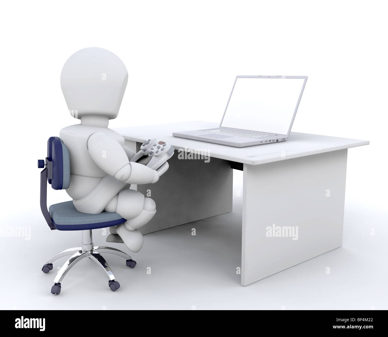 3d render of man playing computer games Stock Photo - Alamy