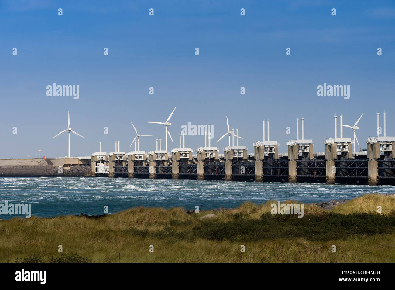 Storm surge barrier, Delta Works, Zeeland, Holland, Netherlands, Europe ...
