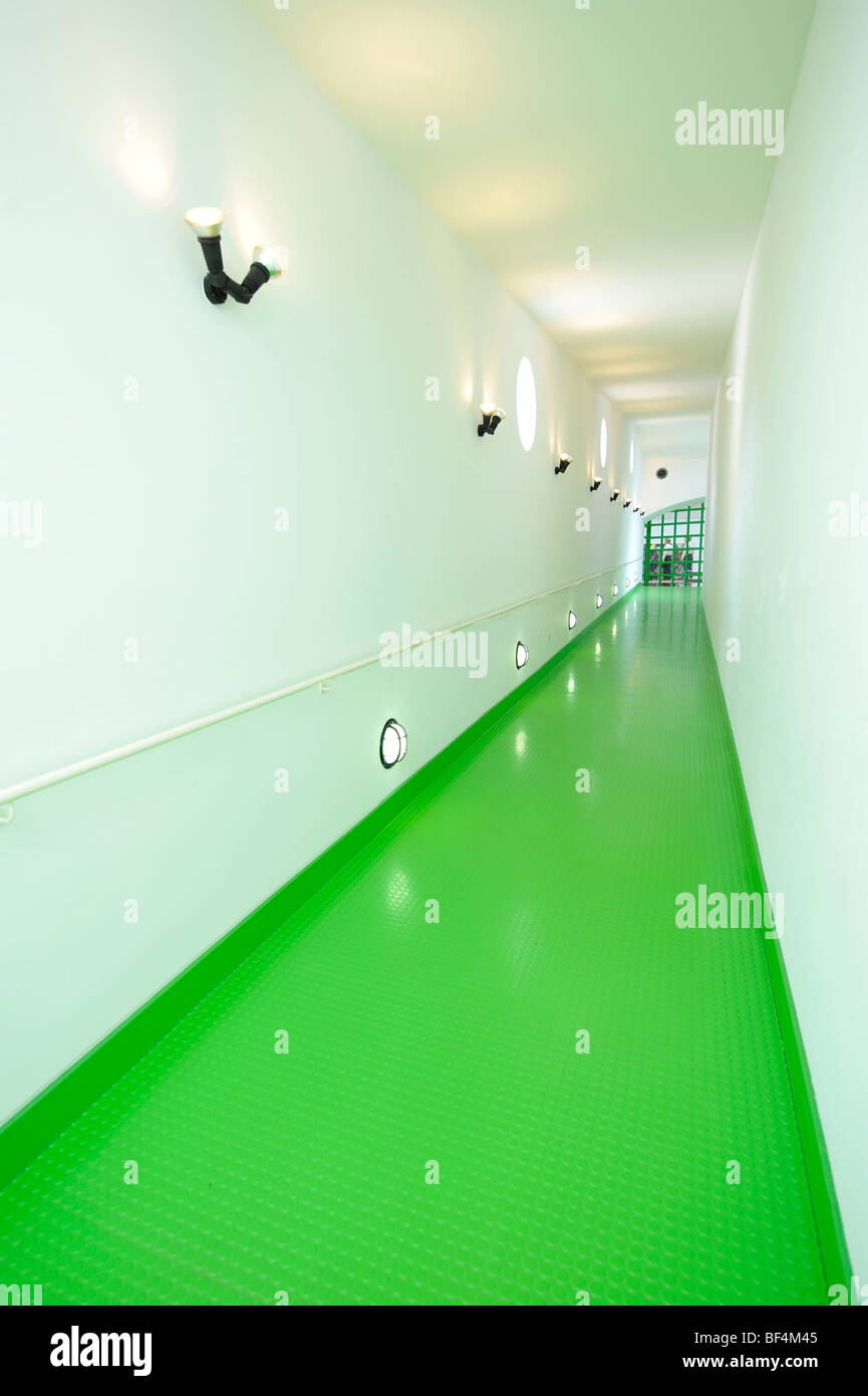 Interior, ramp, New State Gallery, Stuttgart, Baden-Wuerttemberg ...