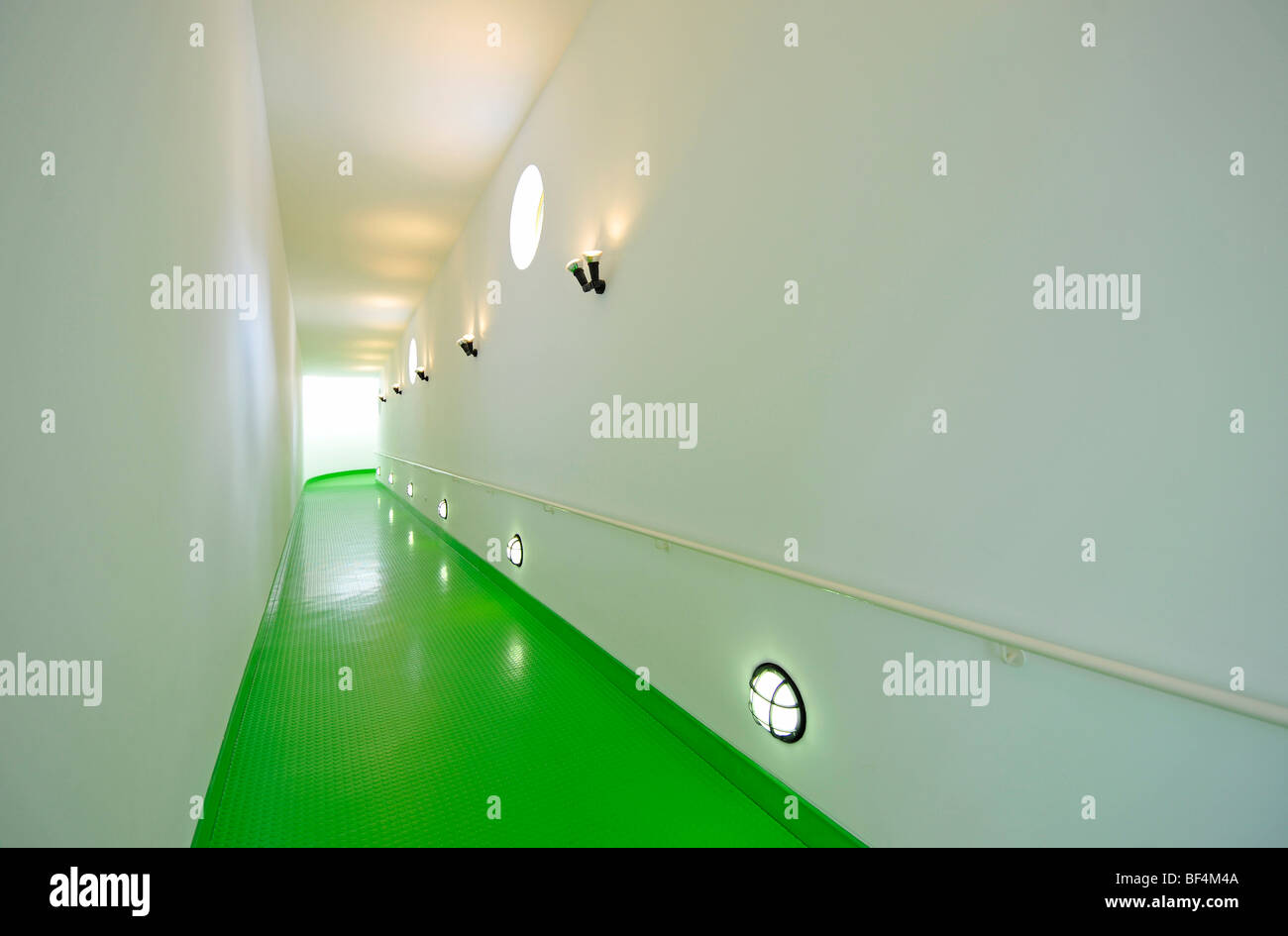 Interior, ramp, New State Gallery, Stuttgart, Baden-Wuerttemberg ...