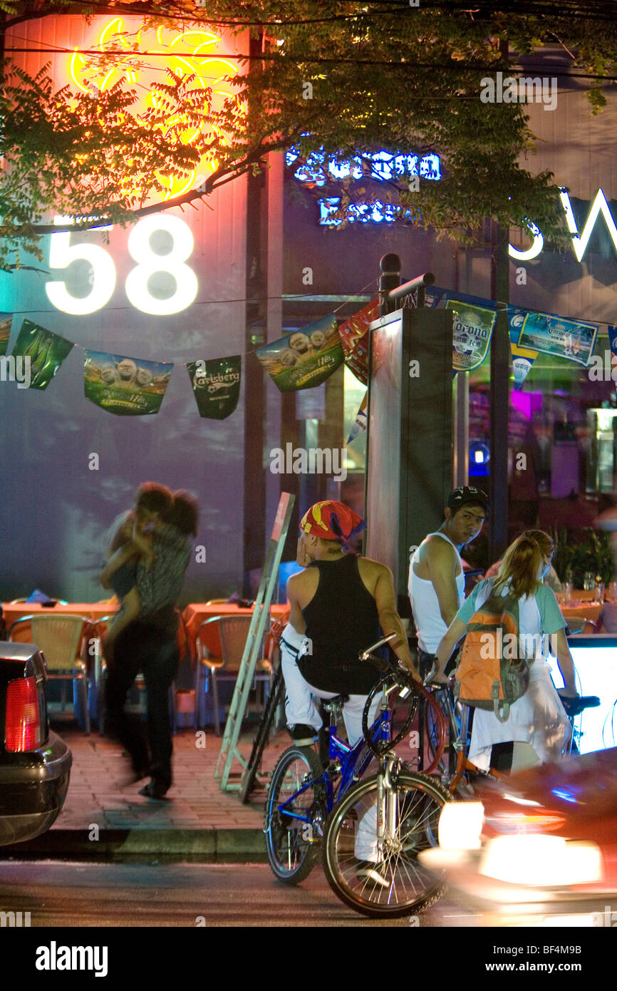 Trendy bars in Houhai bar area, Beijing, China Stock Photo - Alamy