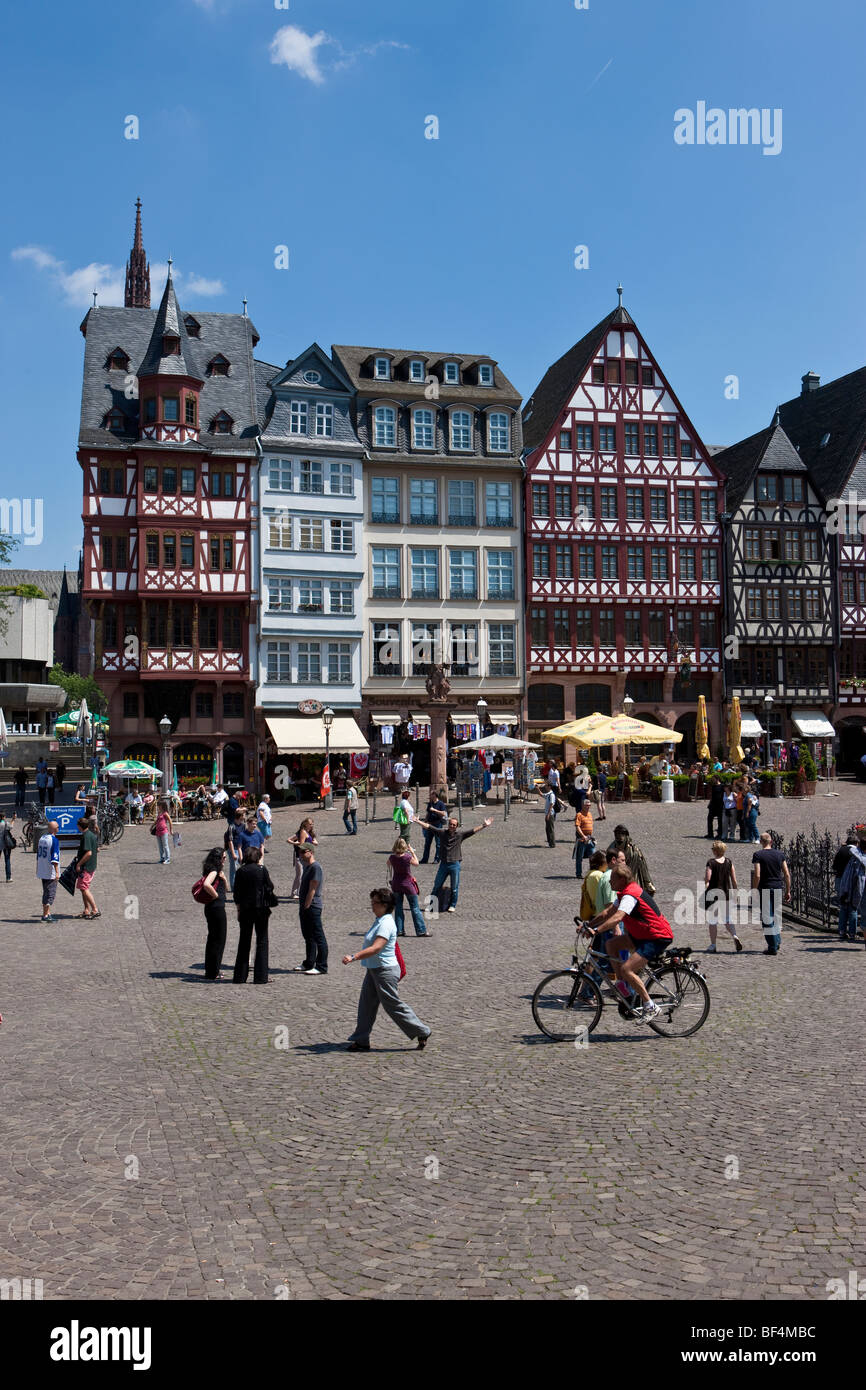 Frankfurter Roemer, City Hall Square, Frankfurt am Main, Hesse, Germany ...