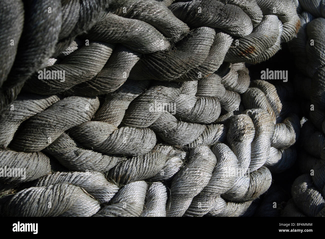 Close up of some thick rope Stock Photo - Alamy