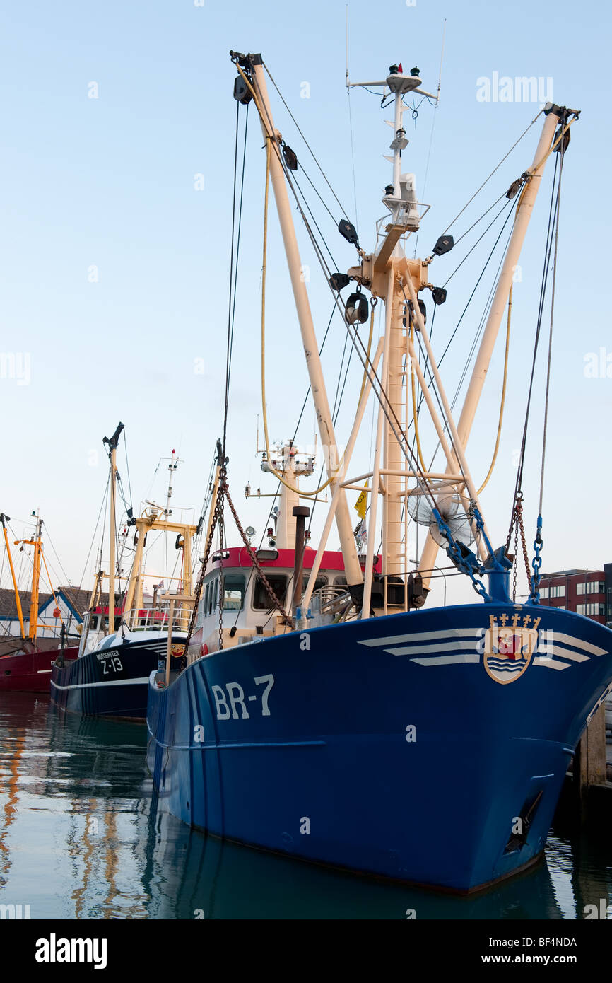 fishing boats in harbor in Breskens Stock Photo - Alamy
