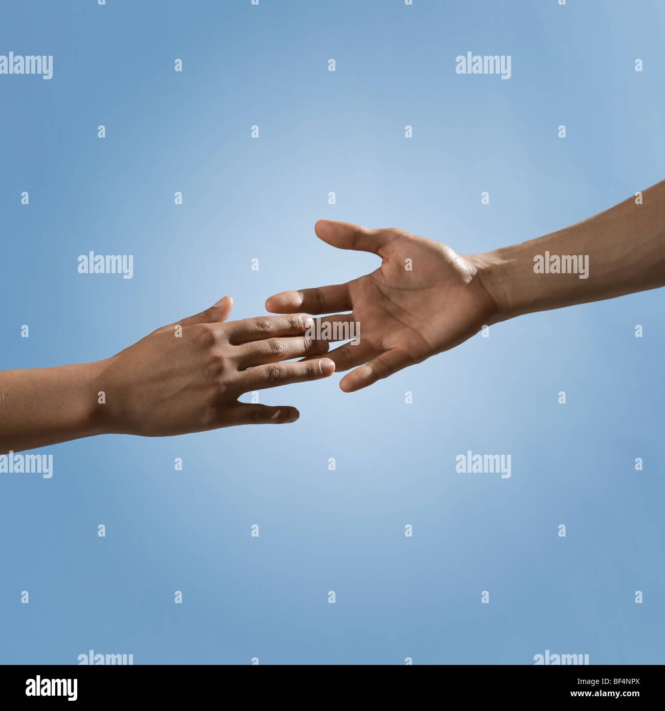 Two Hands Reaching Out High Resolution Stock Photography and Images - Alamy