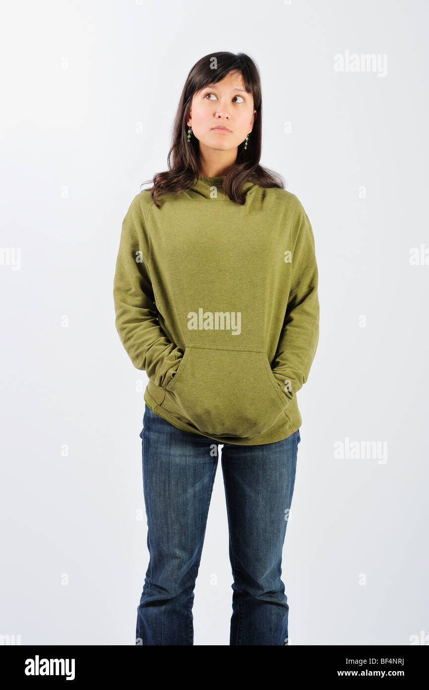 Nervously looking up hi-res stock photography and images - Alamy