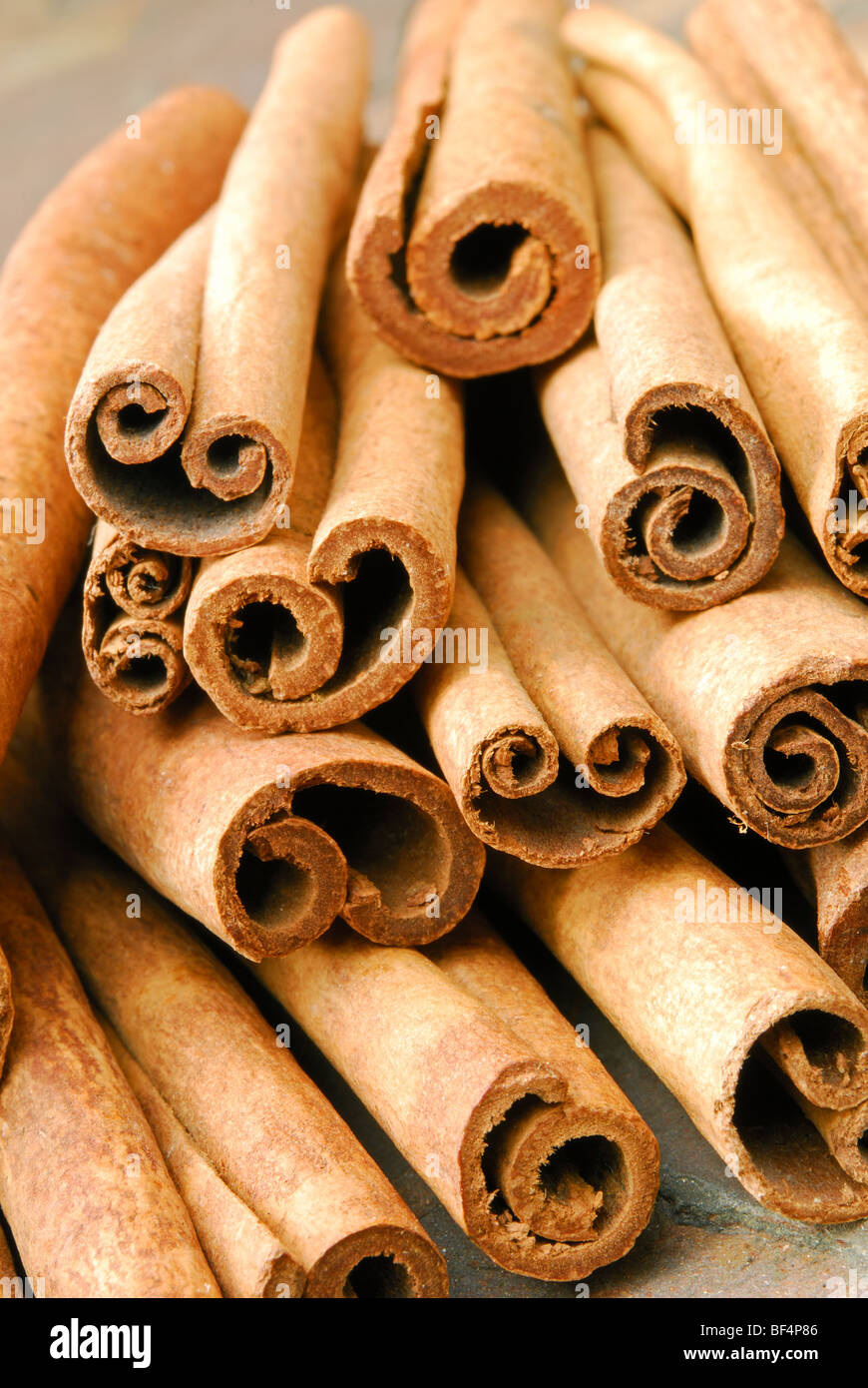 Cinnamon quills. Cinnamomum zeylanicum Stock Photo - Alamy