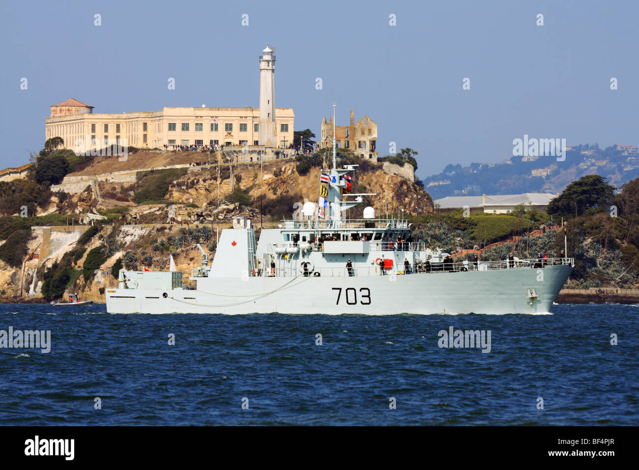 Canadian Navy Kingston class patrol Vessel HMCS Edmonton (MM 703)on San ...