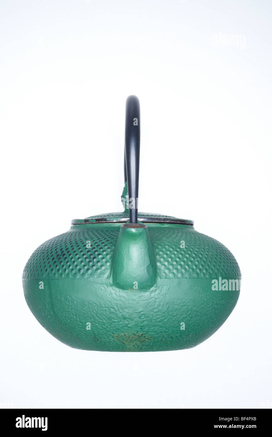 Cast iron teapot with pouring spout Stock Photo - Alamy