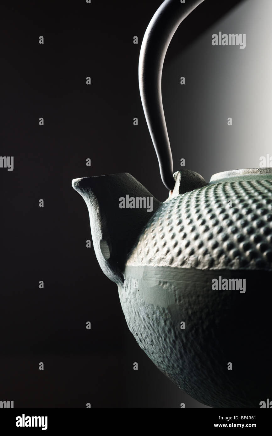 Cast iron teapot, pouring spout Stock Photo - Alamy