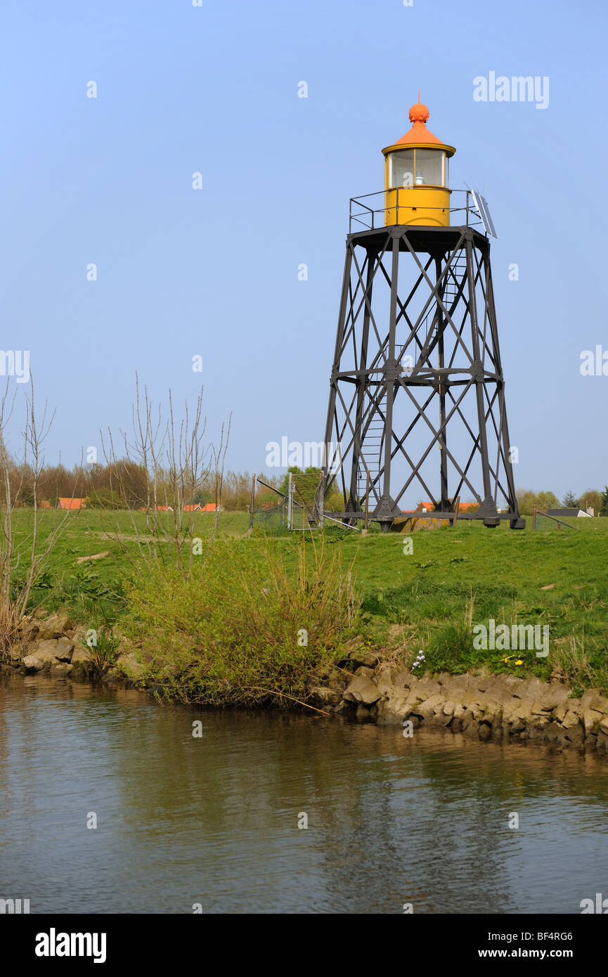 lighthouse in Holland at Nieuwendijk near the river Stock Photo - Alamy