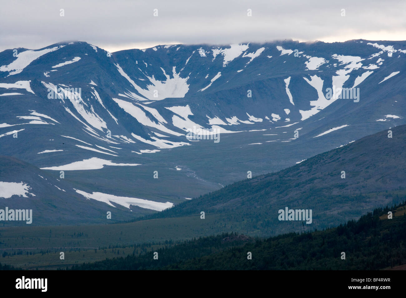 Mountain landscape, Polyarny, Arctic Russia, Russia Stock Photo - Alamy