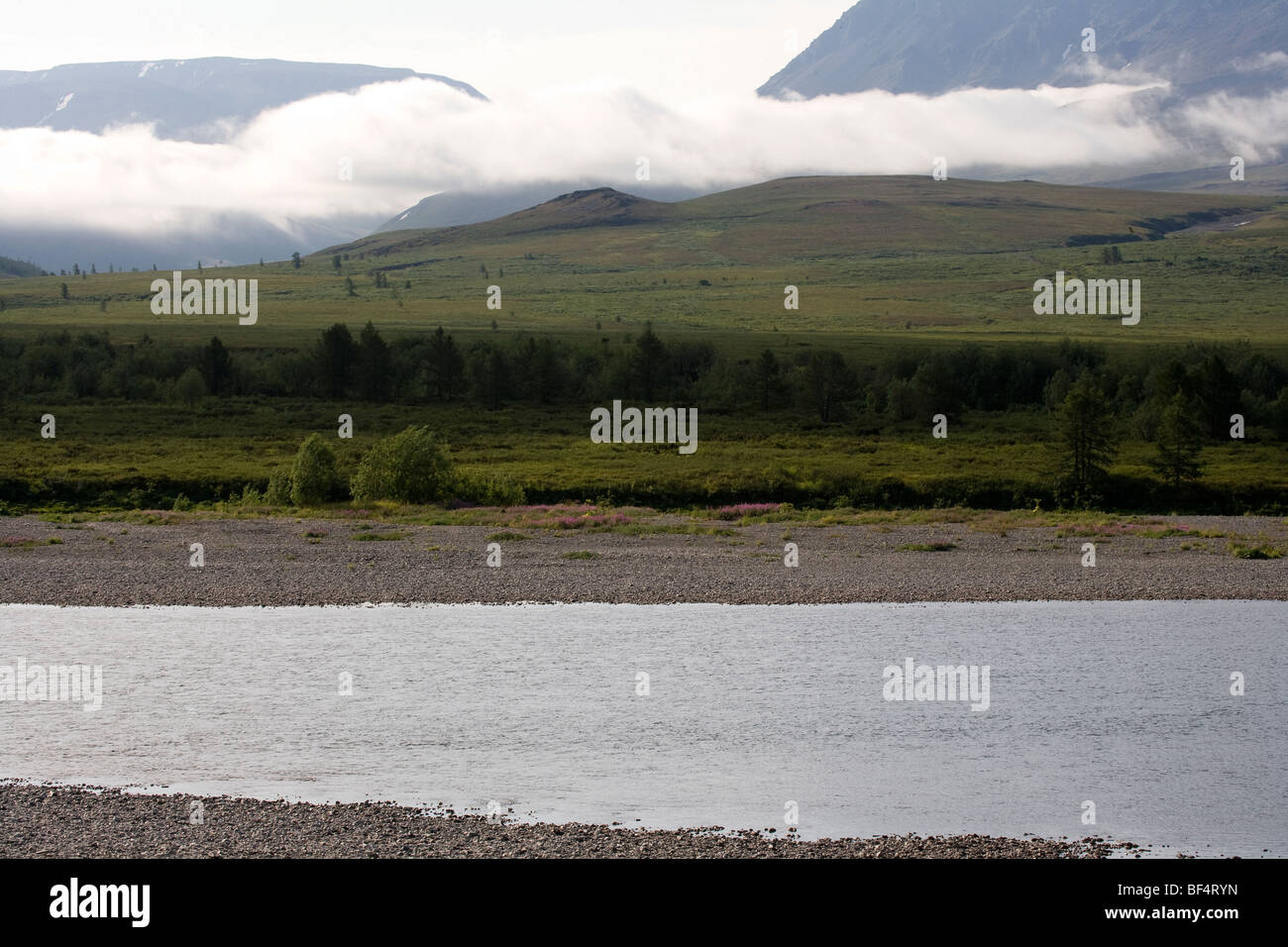 landscape Arctic russia polyarny Stock Photo - Alamy