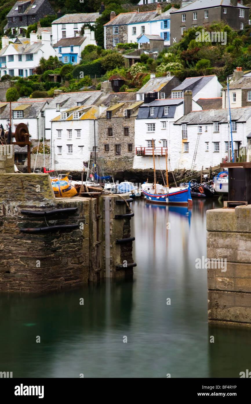 Polperro harbour; Cornwall Stock Photo - Alamy