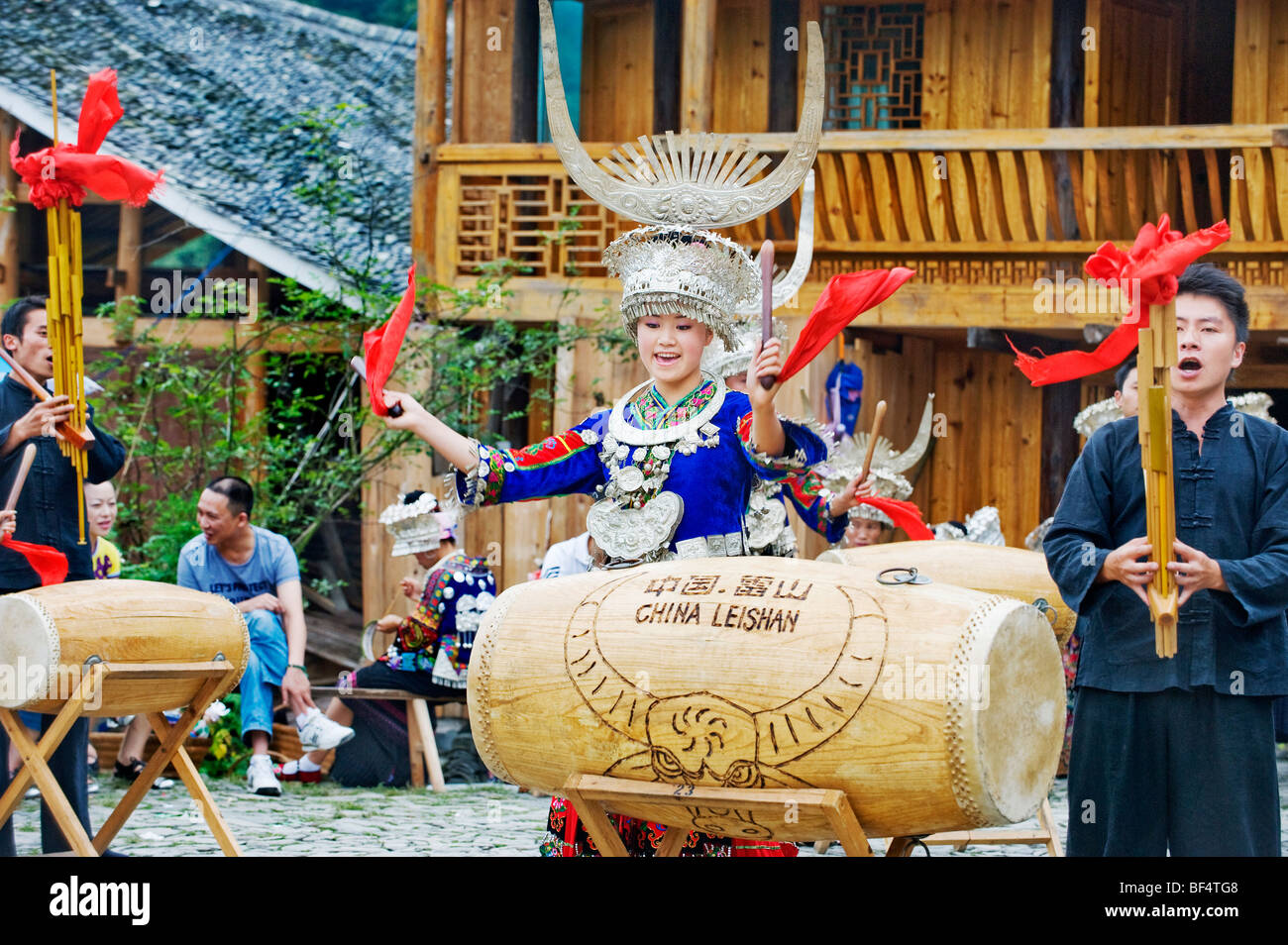 Miao drum hi-res stock photography and images - Alamy