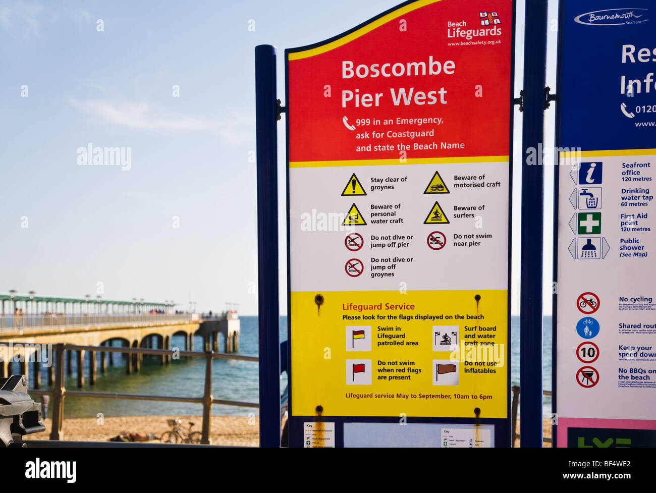 Pier signs hi-res stock photography and images - Alamy