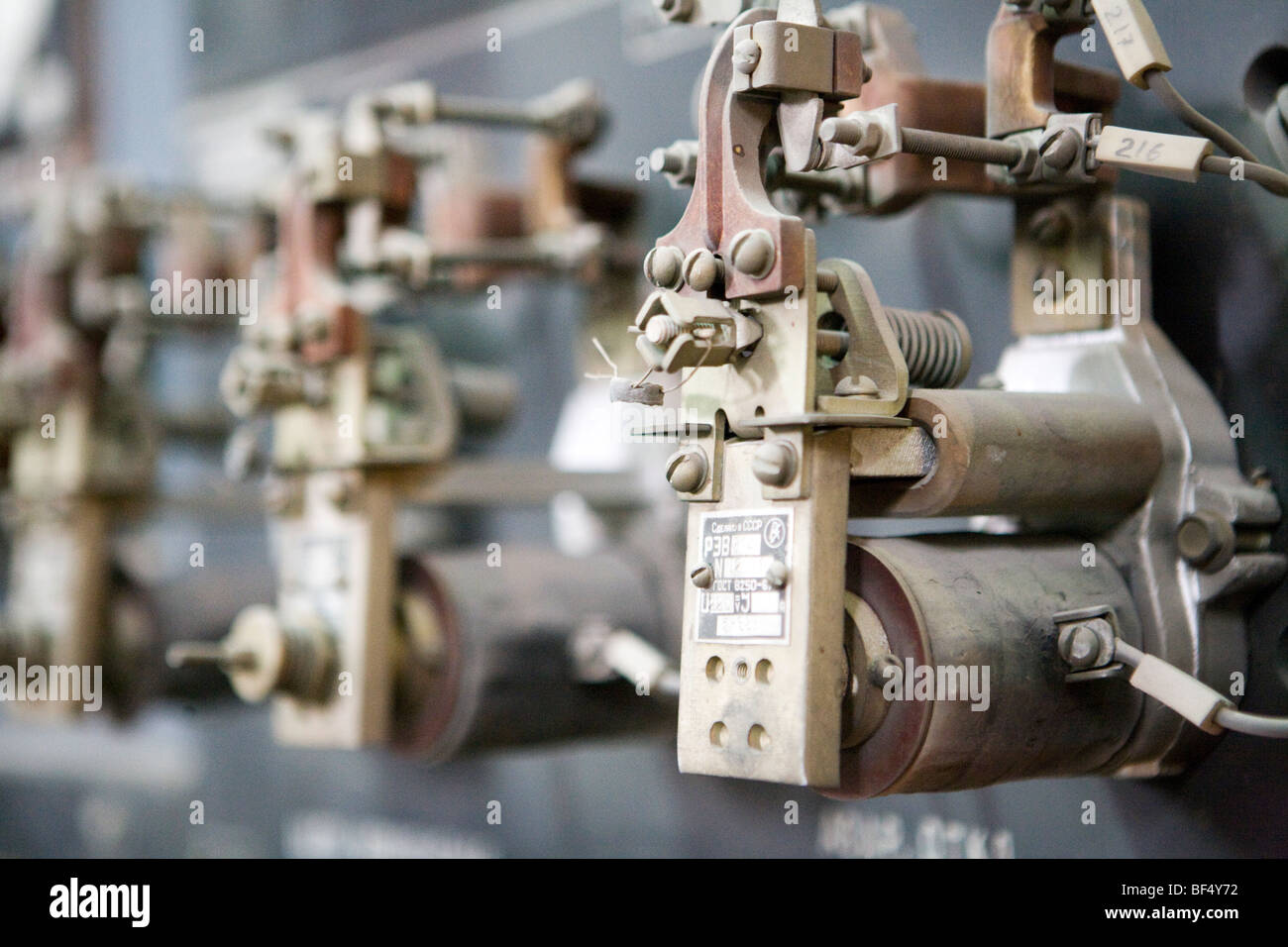 Industrial electrical components and connections Stock Photo - Alamy