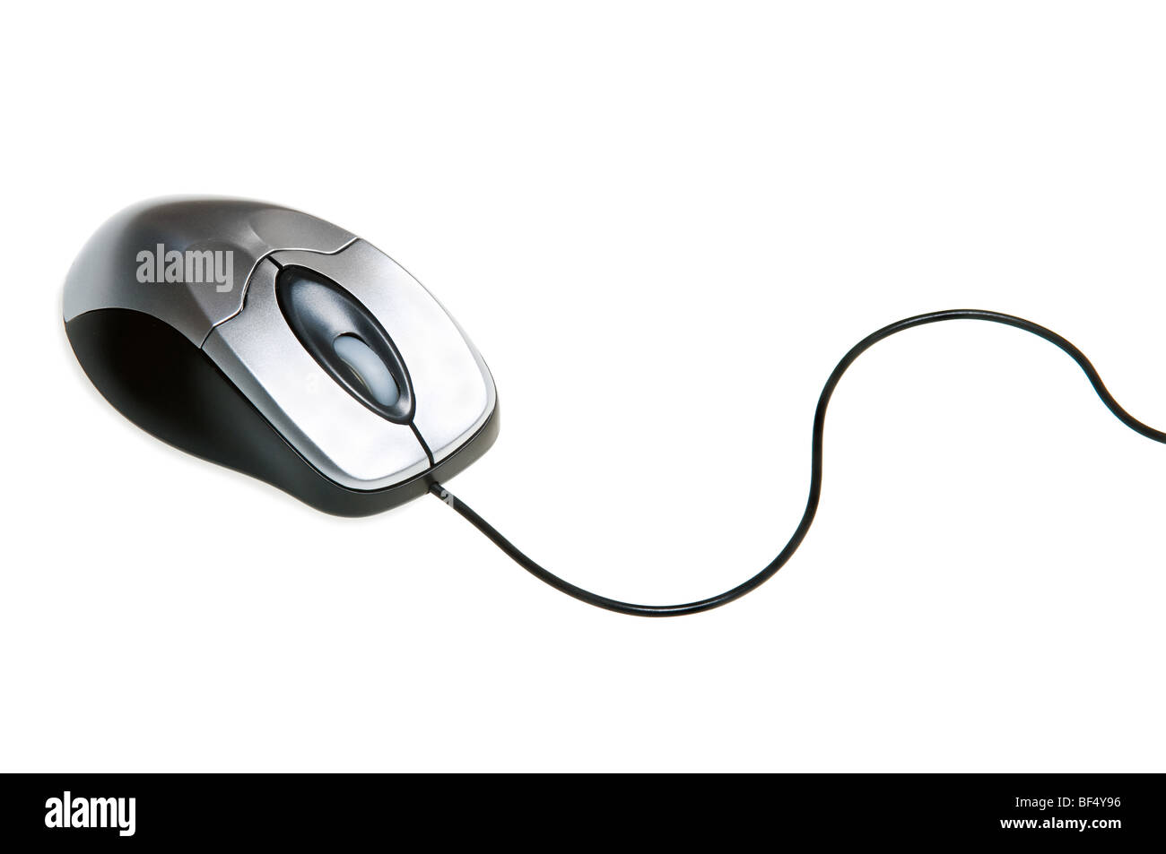 Computer mouse with a wheel on a white background Stock Photo - Alamy
