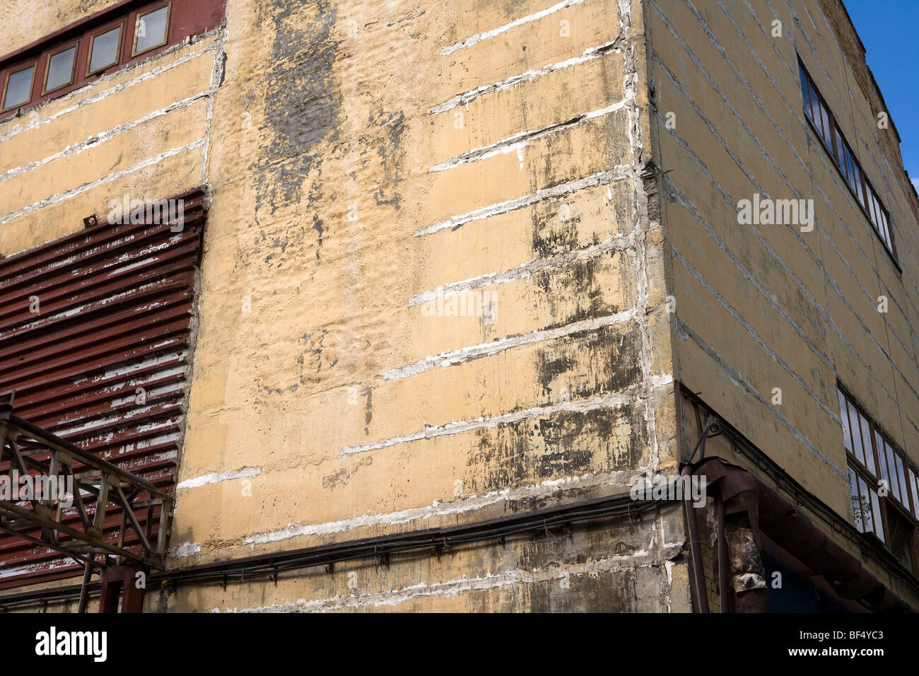 abandoned factory windows in russia Stock Photo - Alamy
