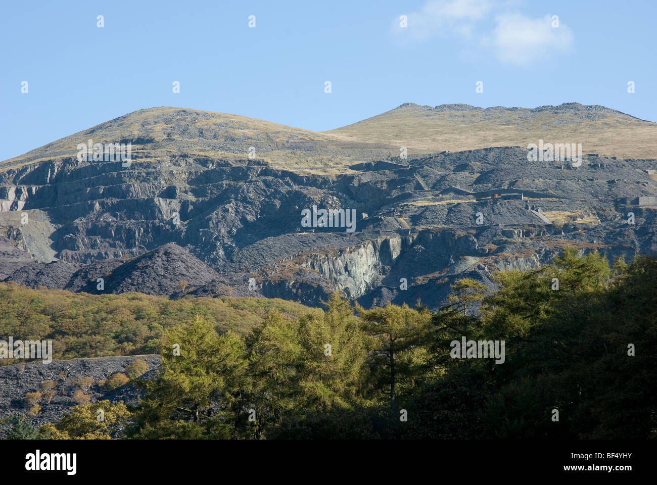 Llanberis abandoned slate quarries hi-res stock photography and images ...