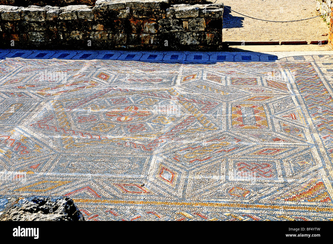 Little colored stones make these roman carpets Location: Conimbriga ...