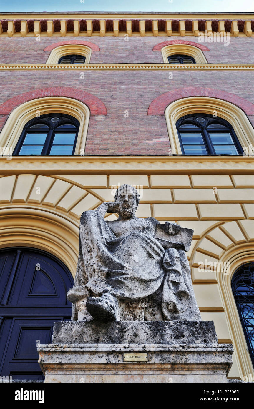 Hippocrates in front of the Bavarian State Library, Munich, Bavaria ...