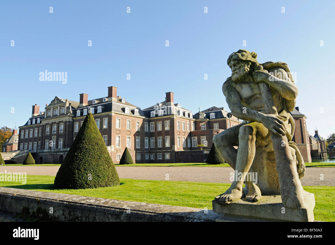 Sculpture, Castle Park, Schloss Nordkirchen, a moated castle, Coesfeld ...