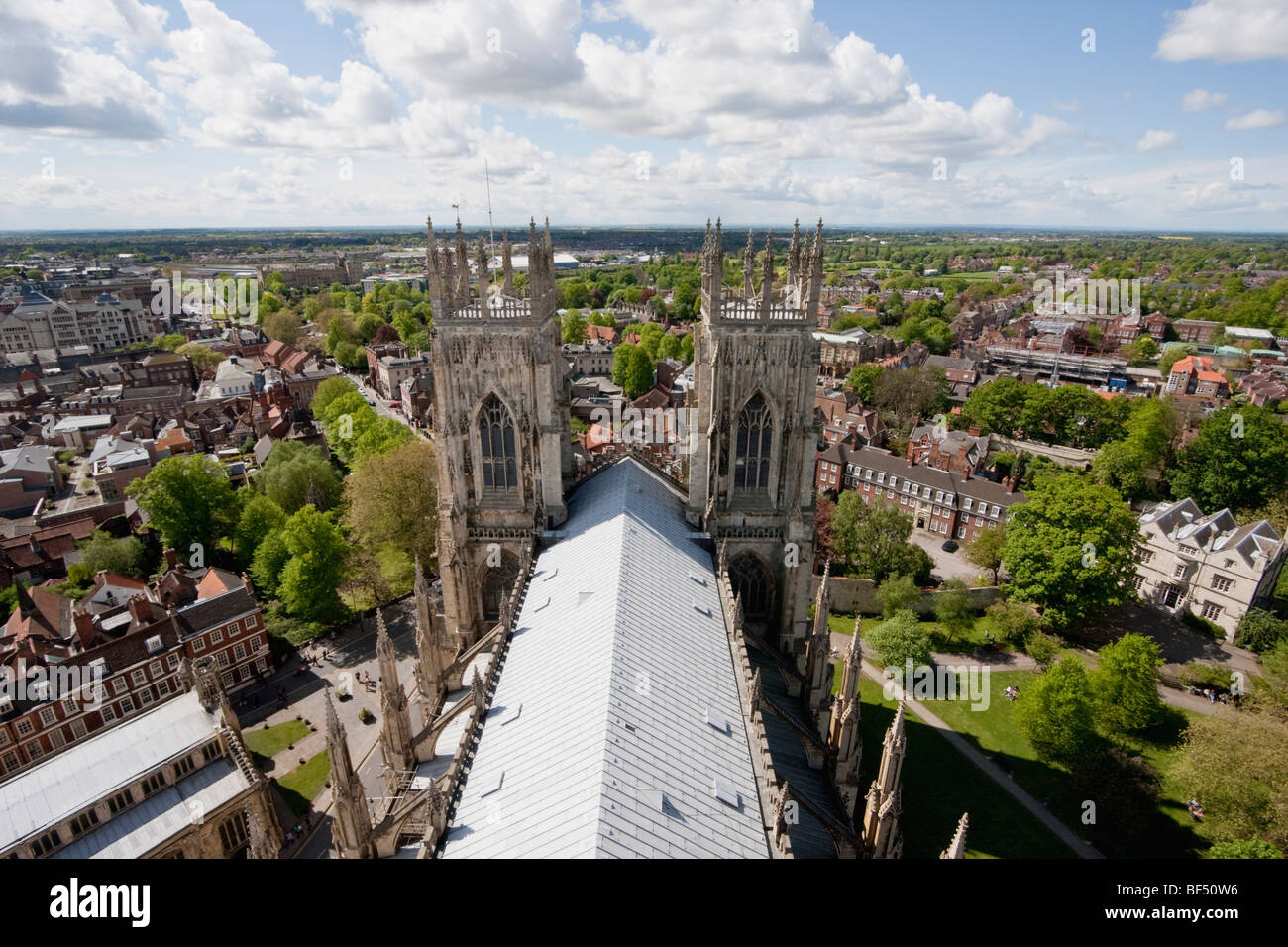 Aerial view york minster hi-res stock photography and images - Alamy